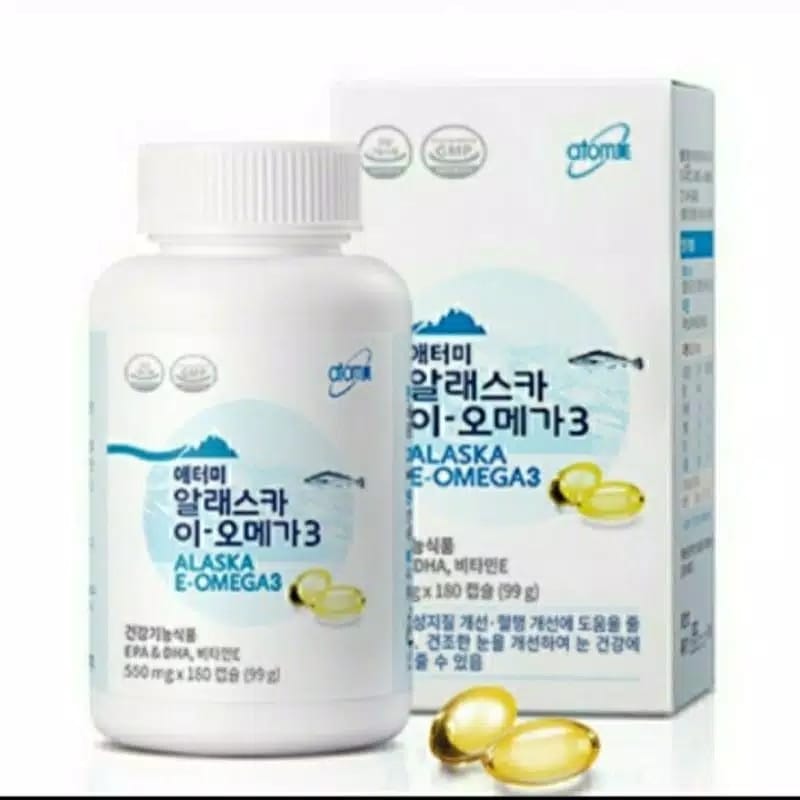 Atomy Omega-3 Alaska Fish Oil isi 180 Softgel | Lazada Indonesia