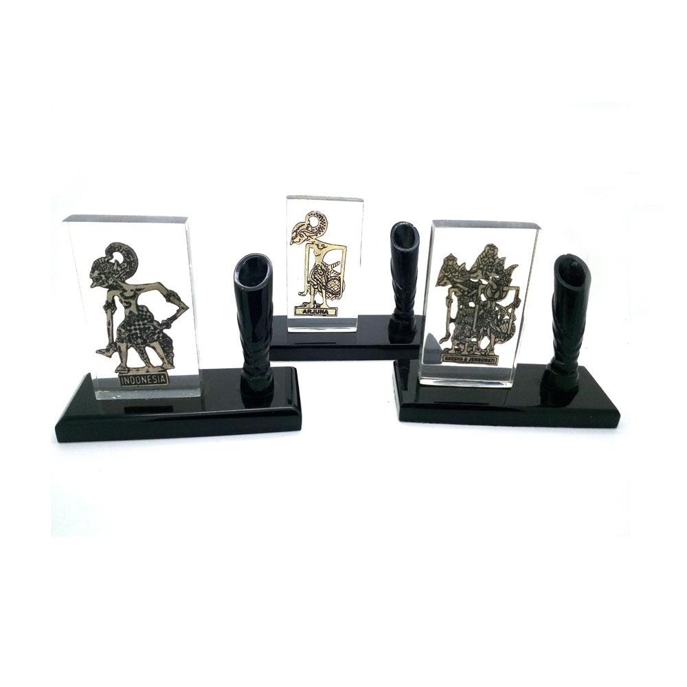 Tempat pena mika wayang-kerajinan wadah pena wayang dalam mika | Lazada ...