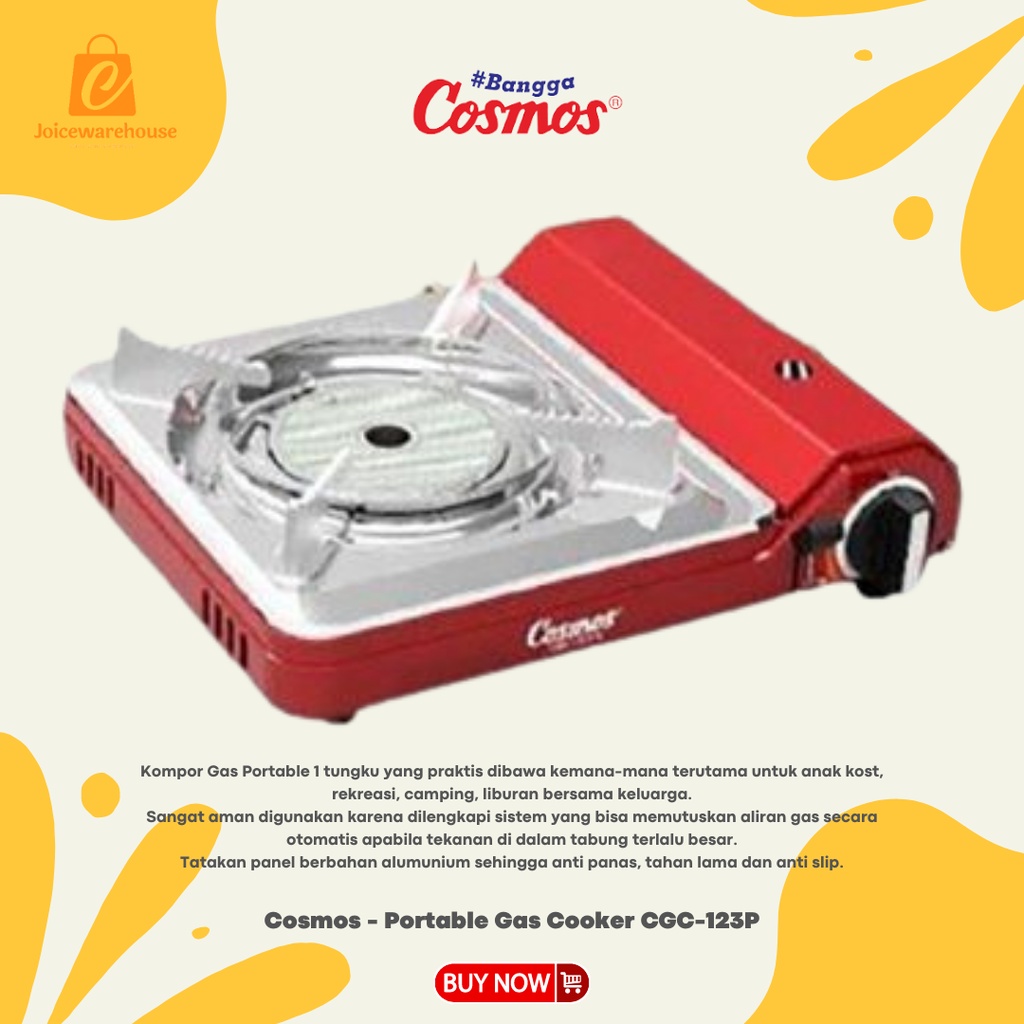 Cosmos - Portable Gas Cooker CGC-123P | Lazada Indonesia