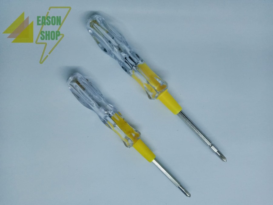Tespen Listrik multifungsi - Test Pen Obeng / Obeng Tespen 2 Way Drei ...