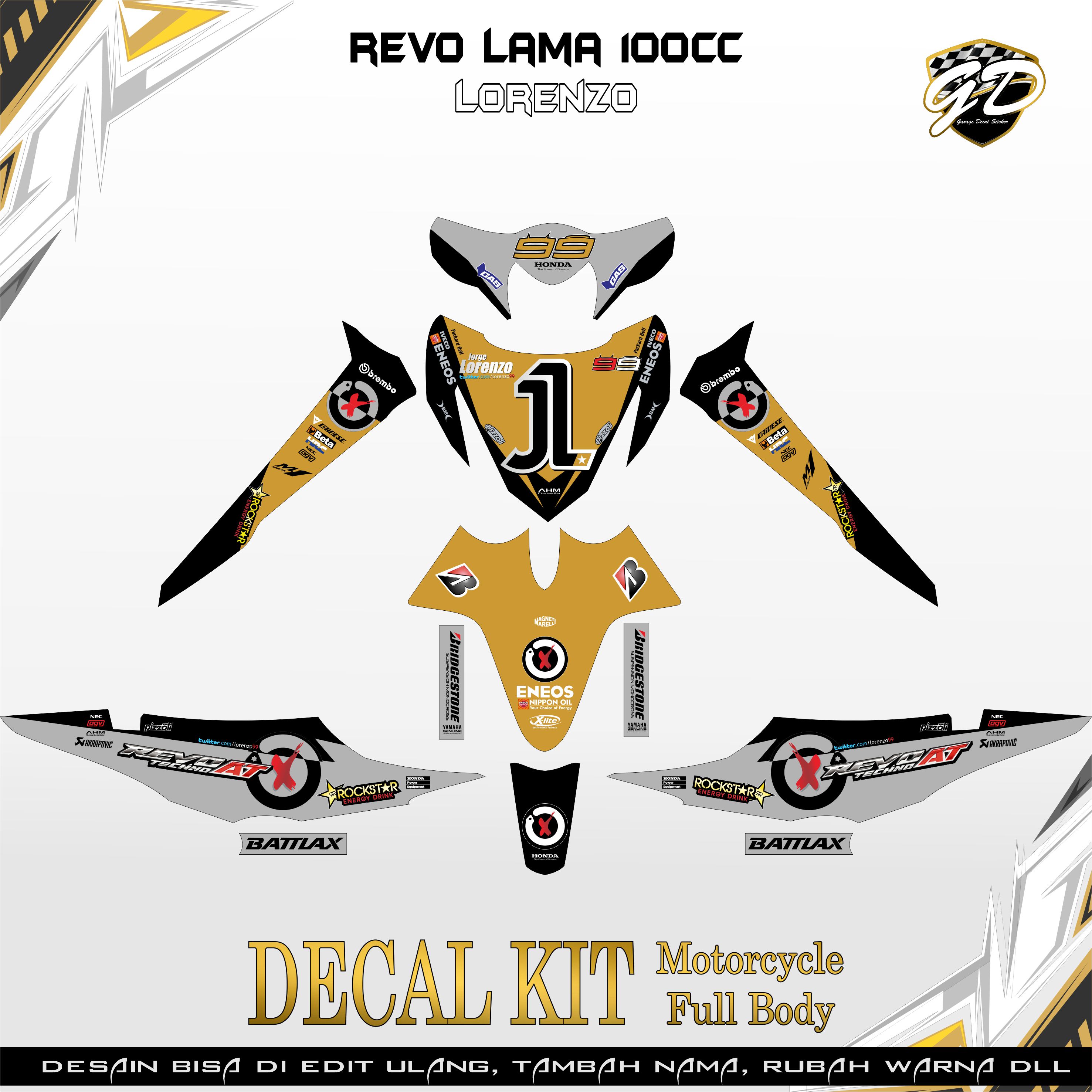Decal Revo Lama Full body Decal Revo Old Full Body Stiker Revo 100 Full ...