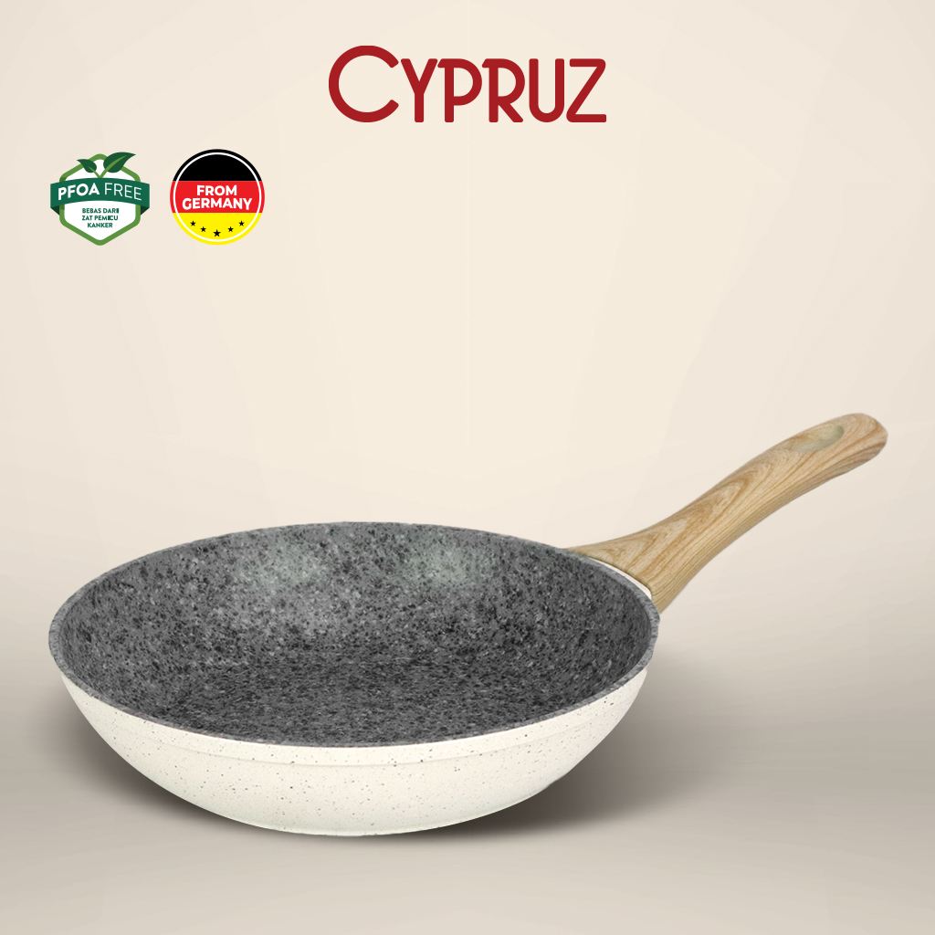 Cypruz WHITE GRANITE Series: Fry PAN | Lazada Indonesia