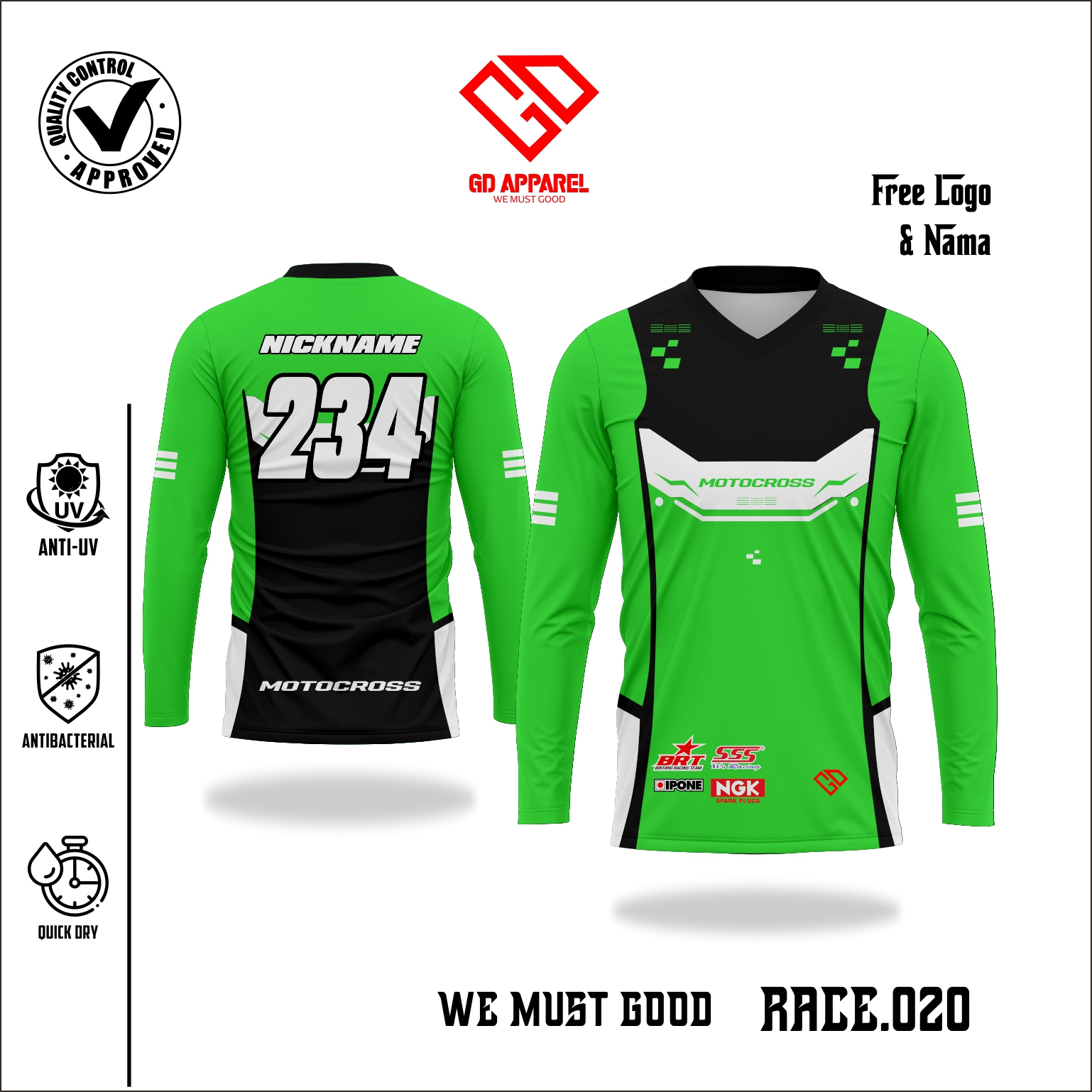 Jersey Racing | Baju Kaos Olahraga Racing Harian Quick Dry Fit ...