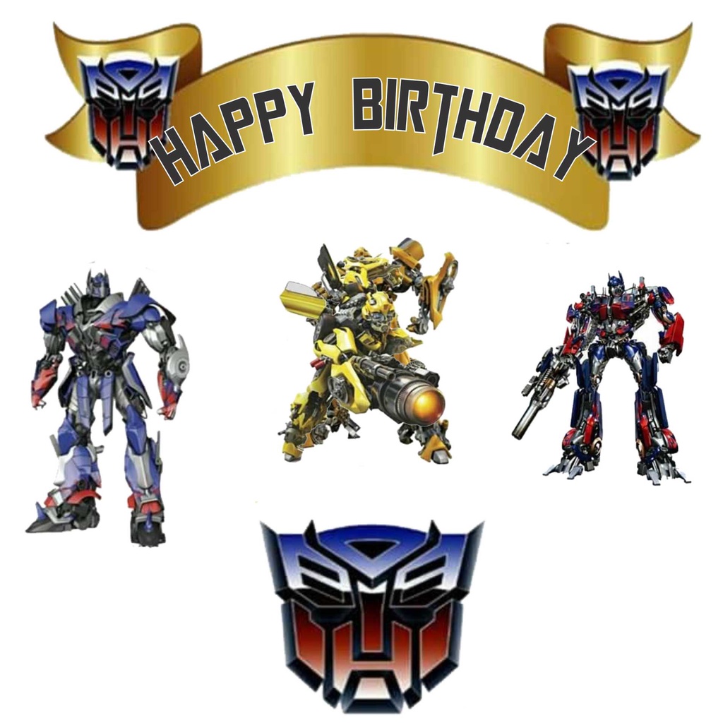 JUMBO TOPPER CAKE ULANG TAHUN / HIASAN KUE TRANSFORMER | Lazada Indonesia