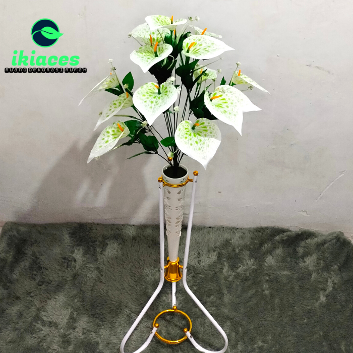 BUNGA CALLA LILY PLASTIK VAS STANDING KERUCUT TANAMAN ARTIFICIAL BUNGA ...