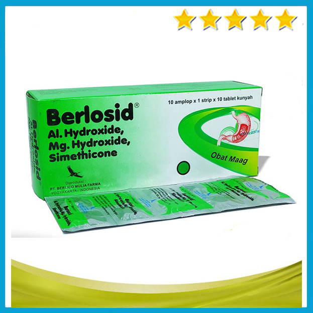 Berlosid Obat Maag 1 Strip 10 Tab | Lazada Indonesia