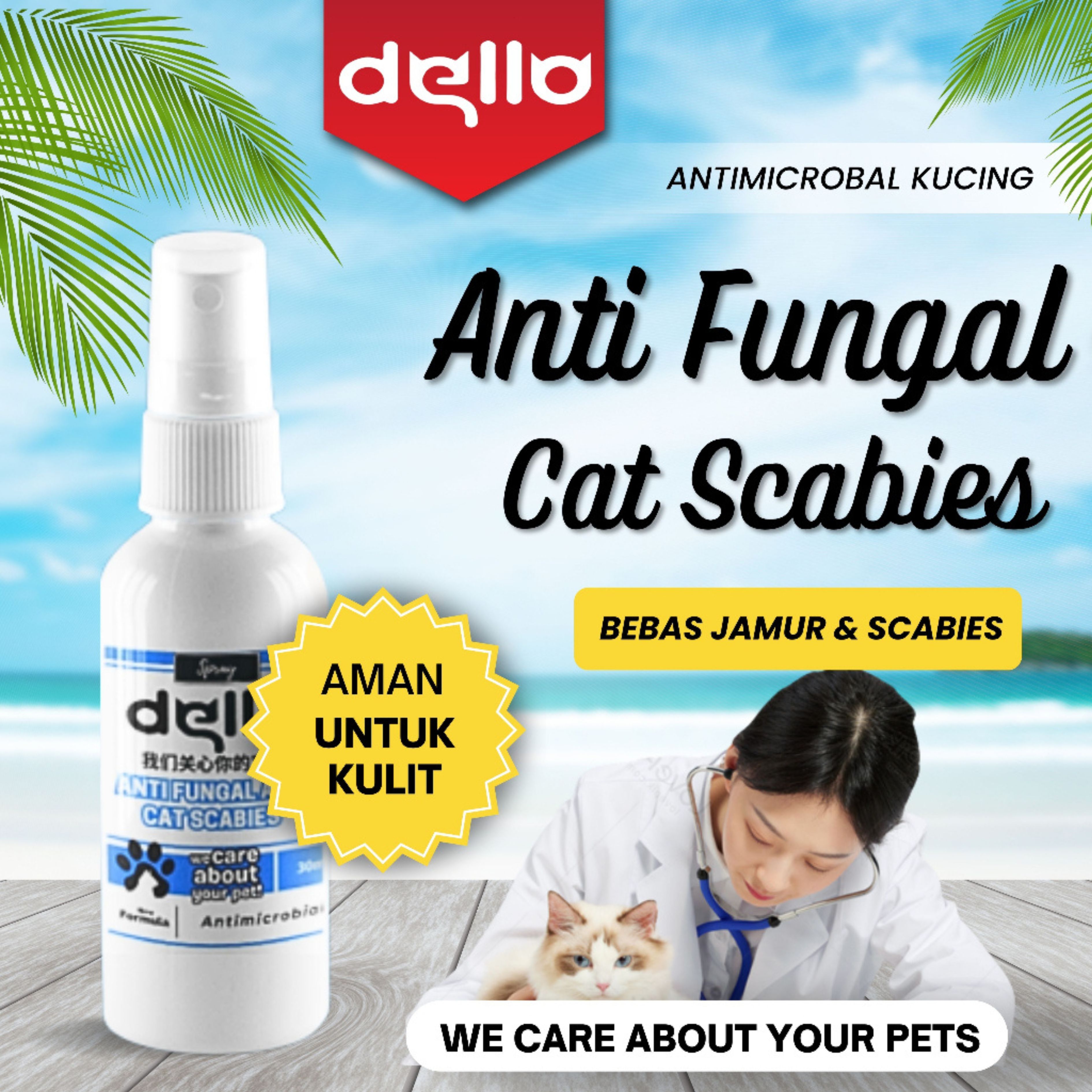 Spray Obat Anti Jamur dan Scabies Kucing Alami Untuk Mengatasi Kudis ...