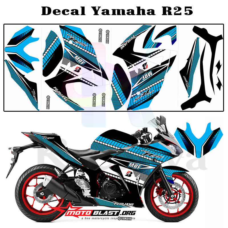 Stiker decal yamaha R25 sticker full body Yzf R25 | Lazada Indonesia