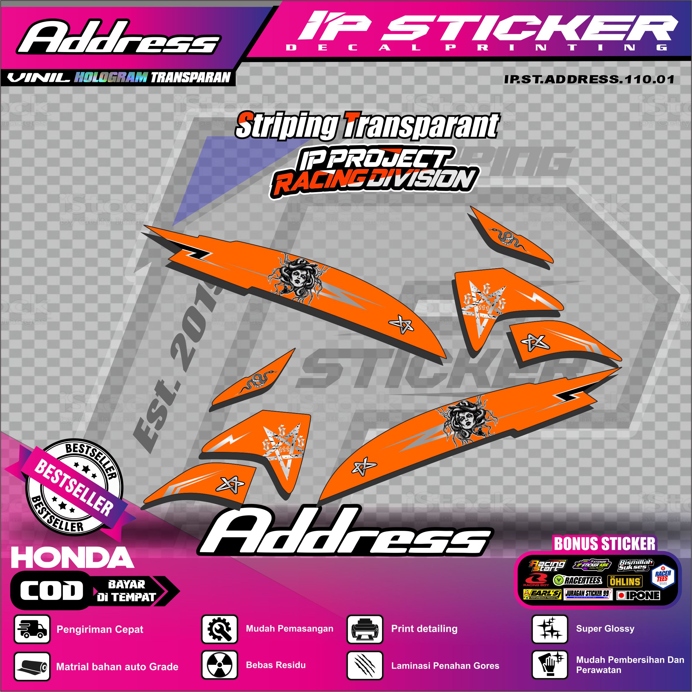(COD) STIKER STRIPING ADDRESS - STIKER STRIPING MOTOR SUZUKI ADDRESS ...