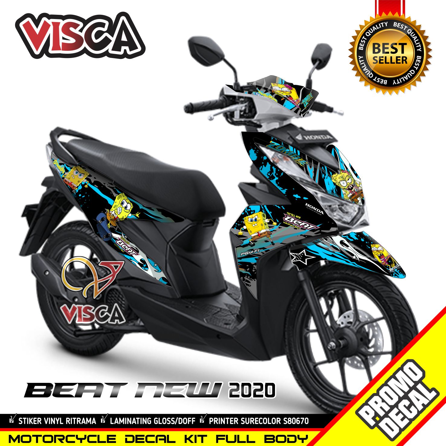 Stiker Motor Beat 2021 Full Body Stiker Beat Street 2022 Variasi Full ...