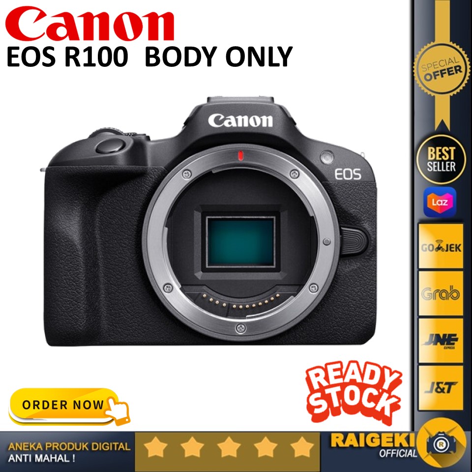 Canon EOS R100 Mirrorless Camera Body Only | Lazada Indonesia