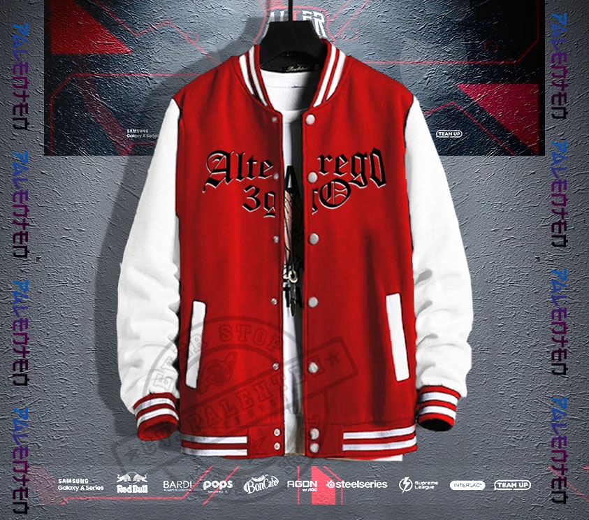 Jaket ALTER EGO Varsity Jacket Baseball Pria Wanita/ Jaket Baseball ...