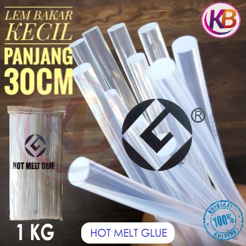 Lem Bakar Kecil PANJANG / Isi Lem Tembak 1 KG / Isi Lem Tembak Bagus ...