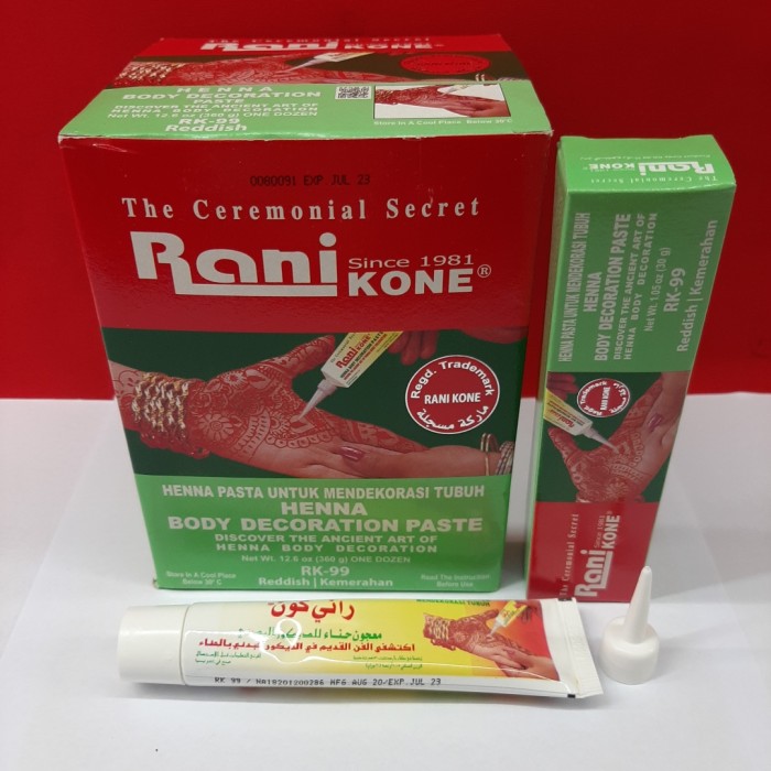 RANI KONE HENNA RK99 MERAH BESAR PERBOX | Lazada Indonesia