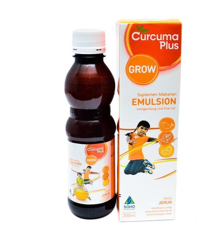 Curcuma Plus Grow Emulsion Sirup 200 ml Rasa Jeruk | Lazada Indonesia