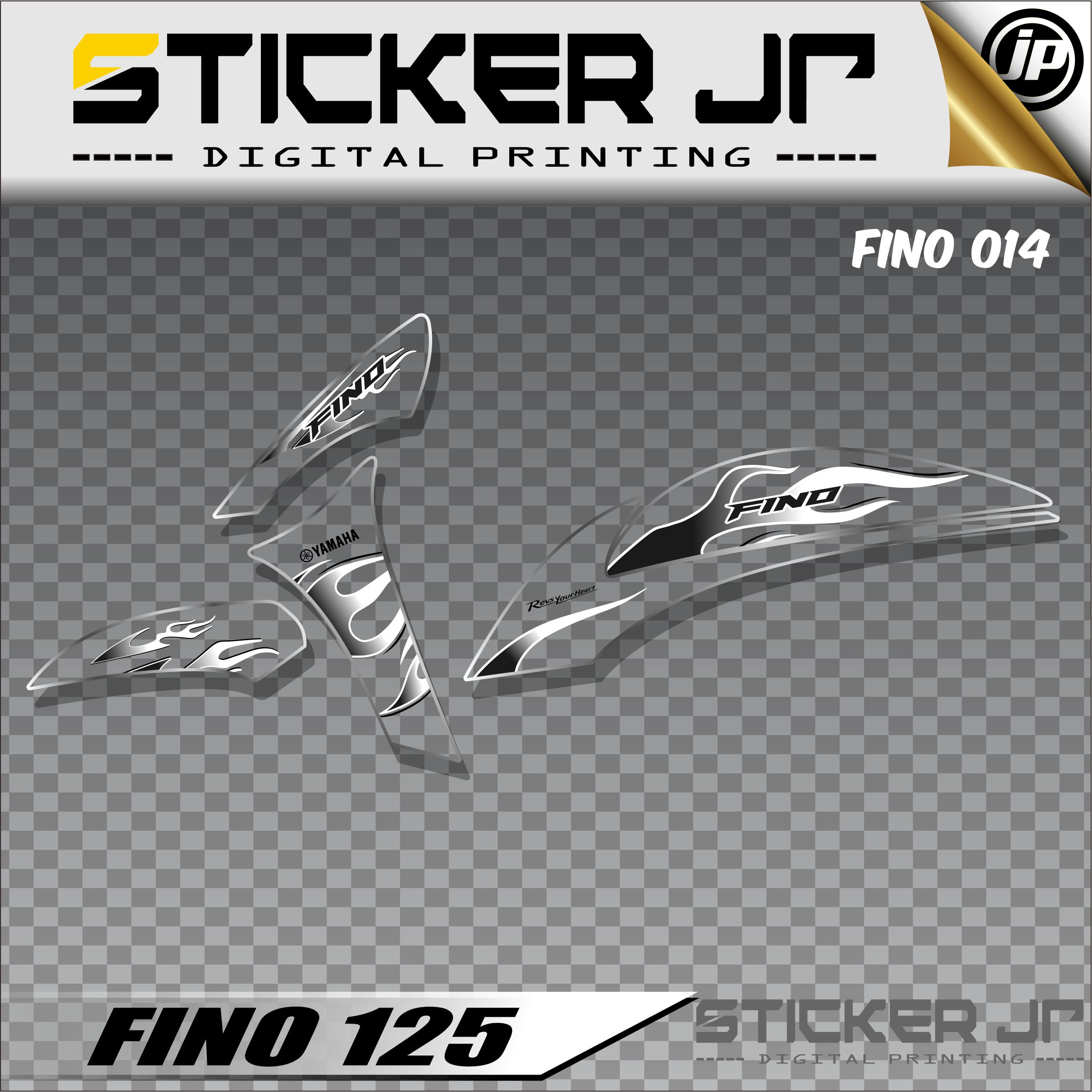 Sticker Striping Decal Fino Fi Transparan Sticker Aksesoris Motor ...
