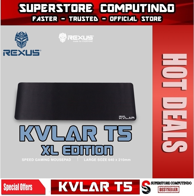 Rexus Kvlar T5 - Gaming Mousepad XL Edition | Lazada Indonesia