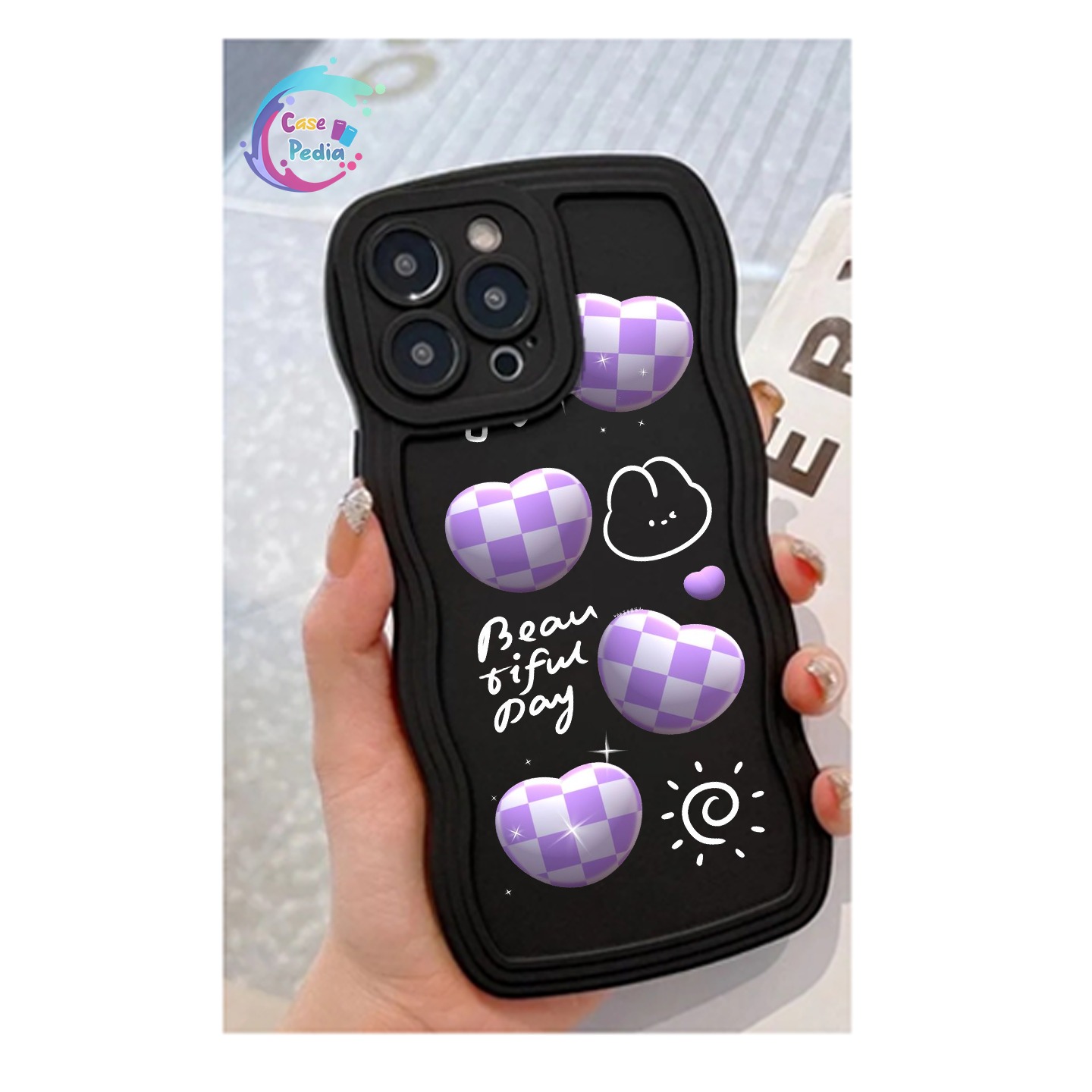 CP461 SGC323 Gelombang custom casing hp kompatibel untuk XIAOMI REDMI ...