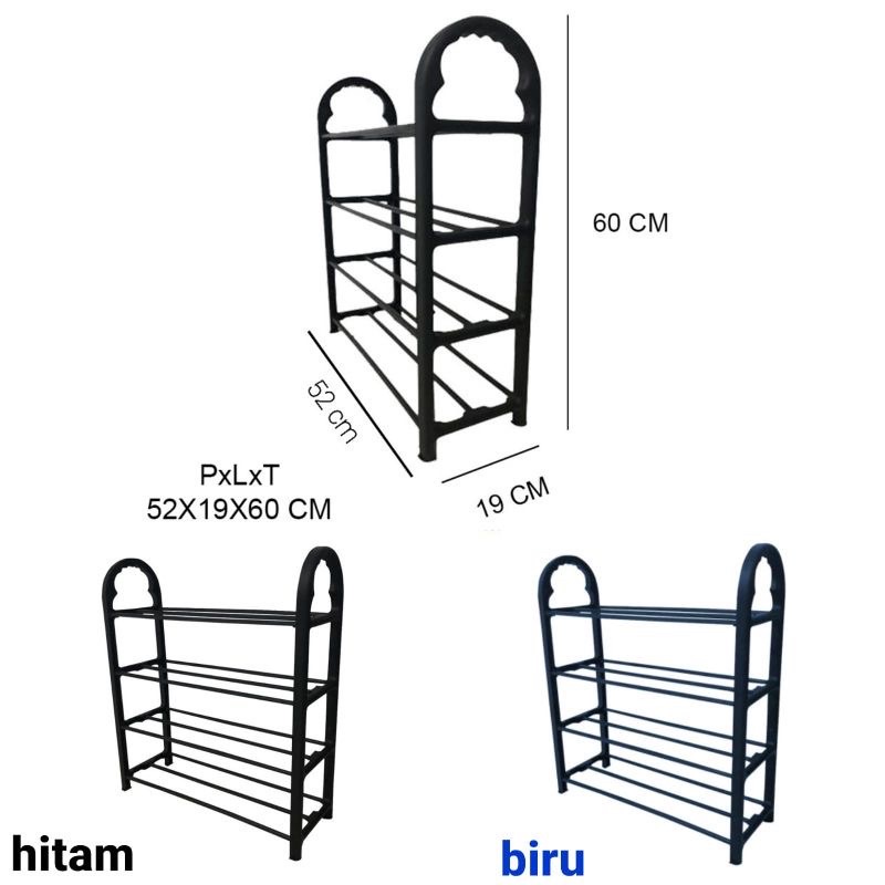 Rak Sepatu Plus gantungan hanger rak Multifungsi full stainless kuat ...