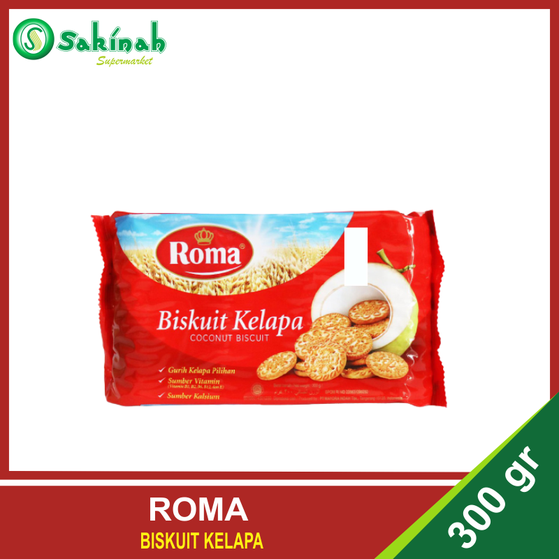 ROMA Kelapa Biskuit 300 gr - Kue Kering | Lazada Indonesia