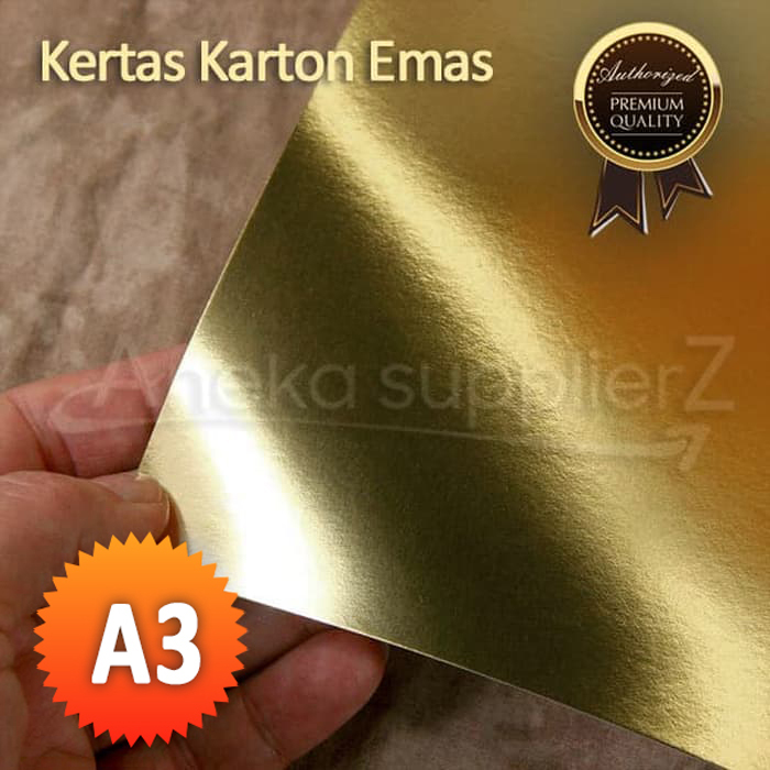 Kertas Karton Emas Gold- A3 (42x30 cm) - (5 lb) | Lazada Indonesia