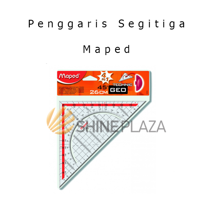 Penggaris Segitiga Pegangan Maped 26cm | Lazada Indonesia