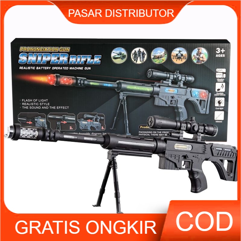 Mainan Pistol SNIPER Mainan Tembakan Series Pubg Machine Gun Series ...