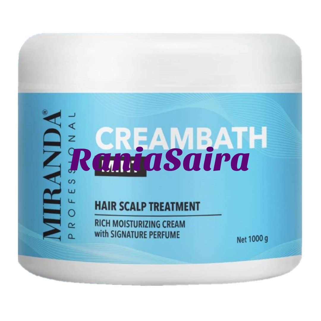 MIRANDA Professional Creambath 1000gr Menutrisi Rambut Kering Ngembang ...