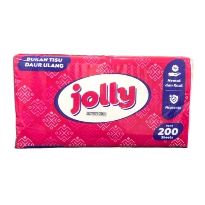 Jolly Facial Tissue Tisue Tisu Wajah Muka 200 sheets 2 Ply | Lazada ...