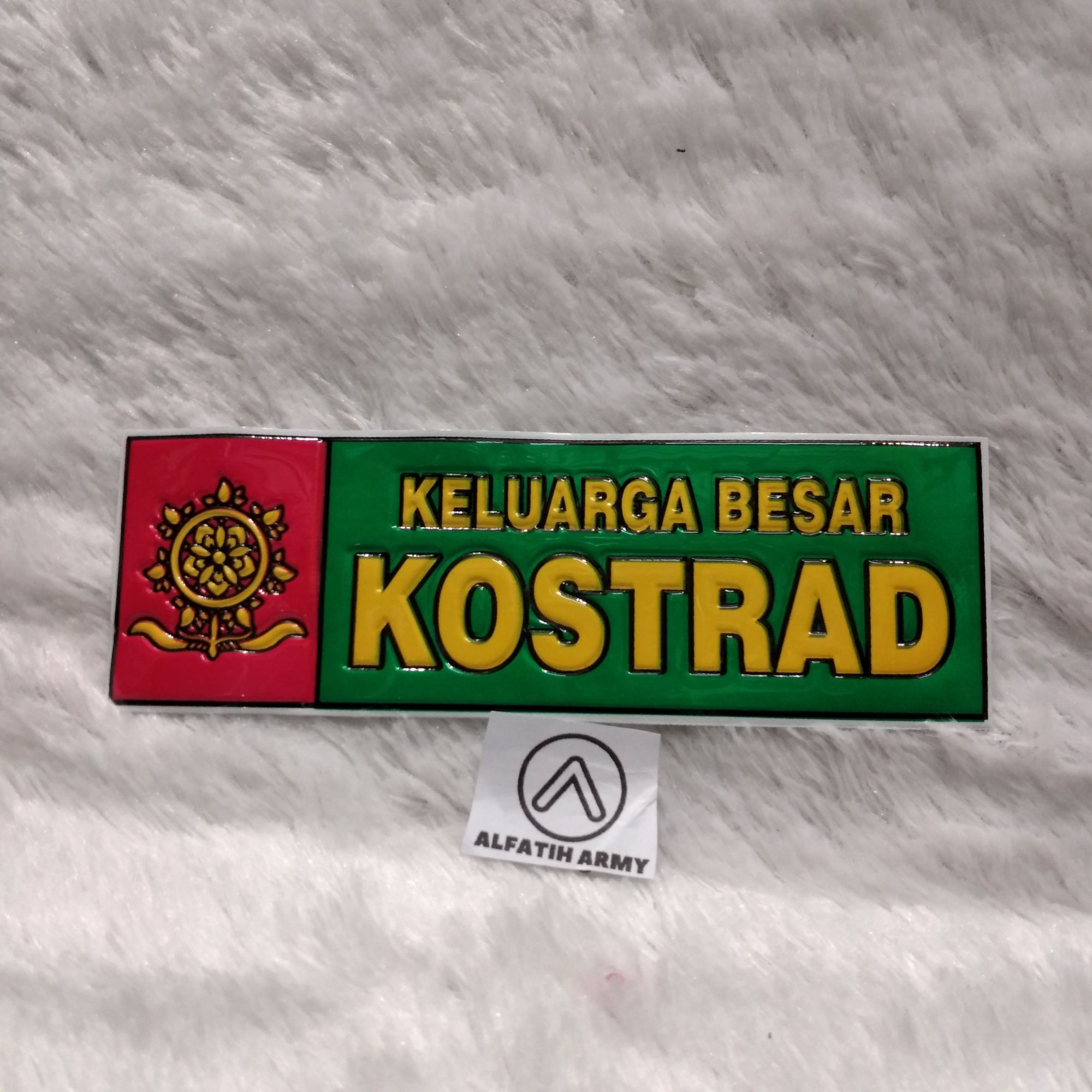 AlFatih Army-Stiker Sticker nopol besar logo Kostrad 5x16 cm kualitas ...