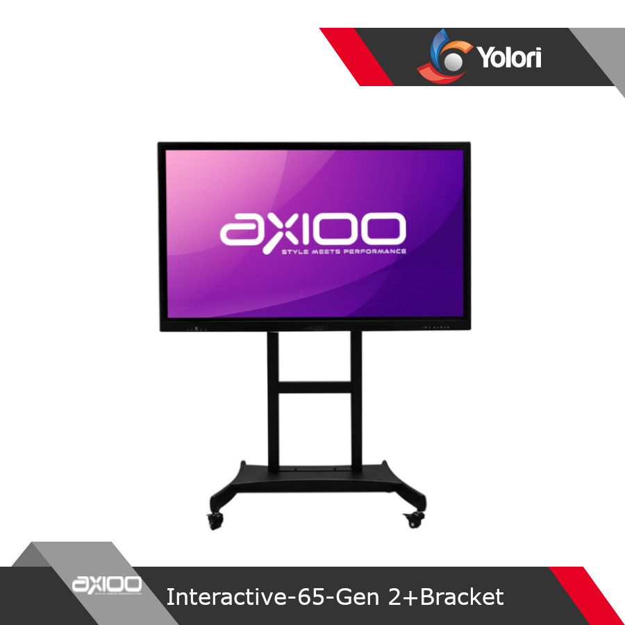 Axioo Interactive Smart Screen 65" Gen 2 + Standing Bracket Moveable | Lazada Indonesia