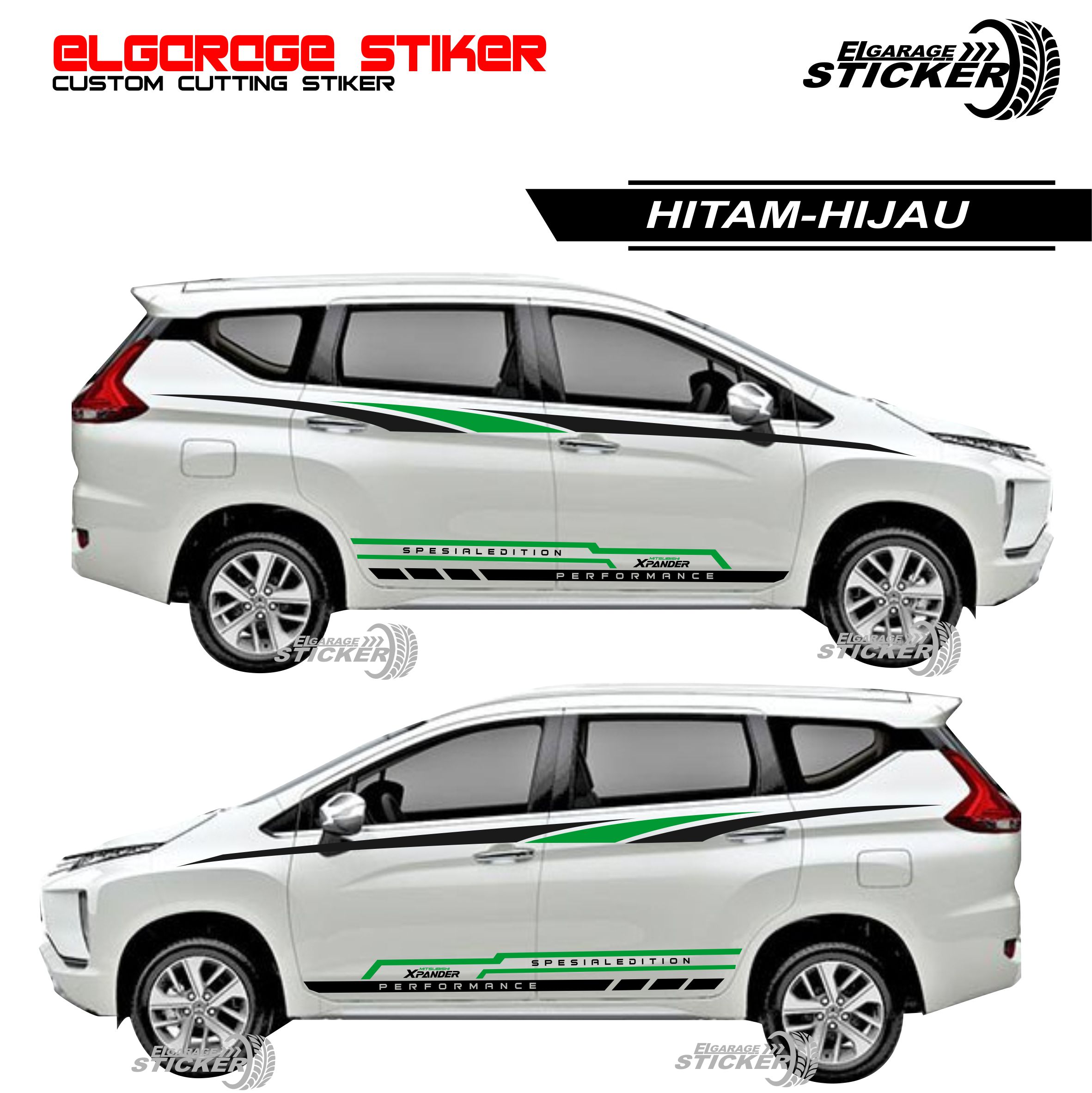 Stiker mobil mitsubishi xpander sticker cutting variasi body samping ...