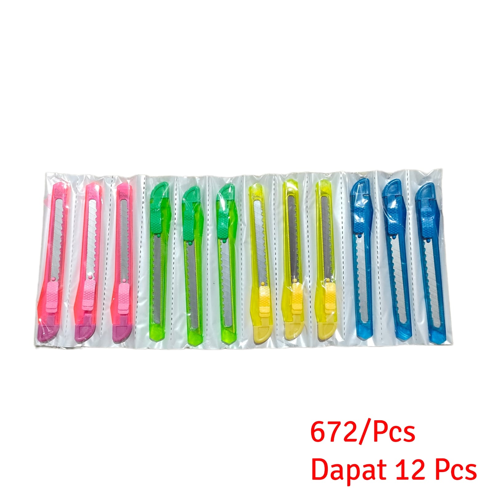 (ISI 12) Cutter Kecil Kater 1 Renceng - 12 Pcs | Lazada Indonesia