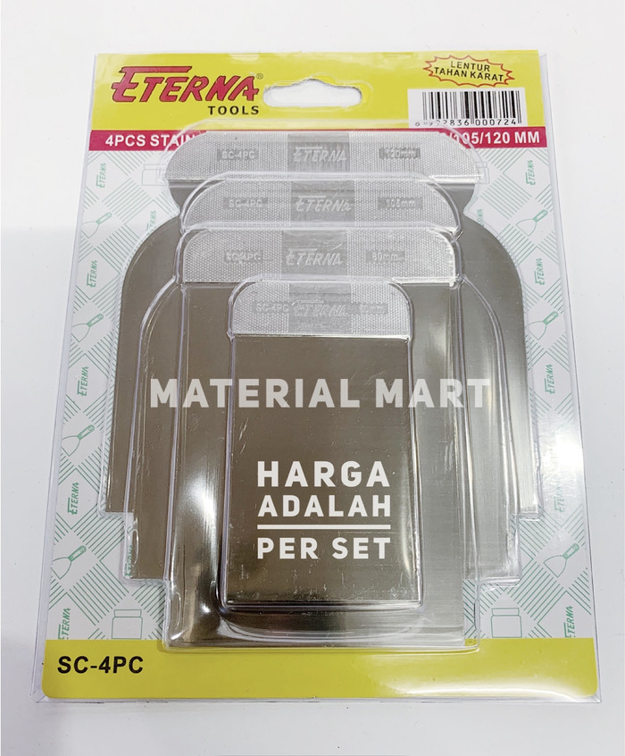 Kape Set Eterna 4 Pcs | Kapi Set | Scraper Set Stainless Steel ORI ...