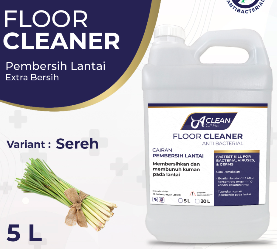 Pembersih Lantai Antibacterial FLOOR CLEANER A Clean Care 5 Liter ...