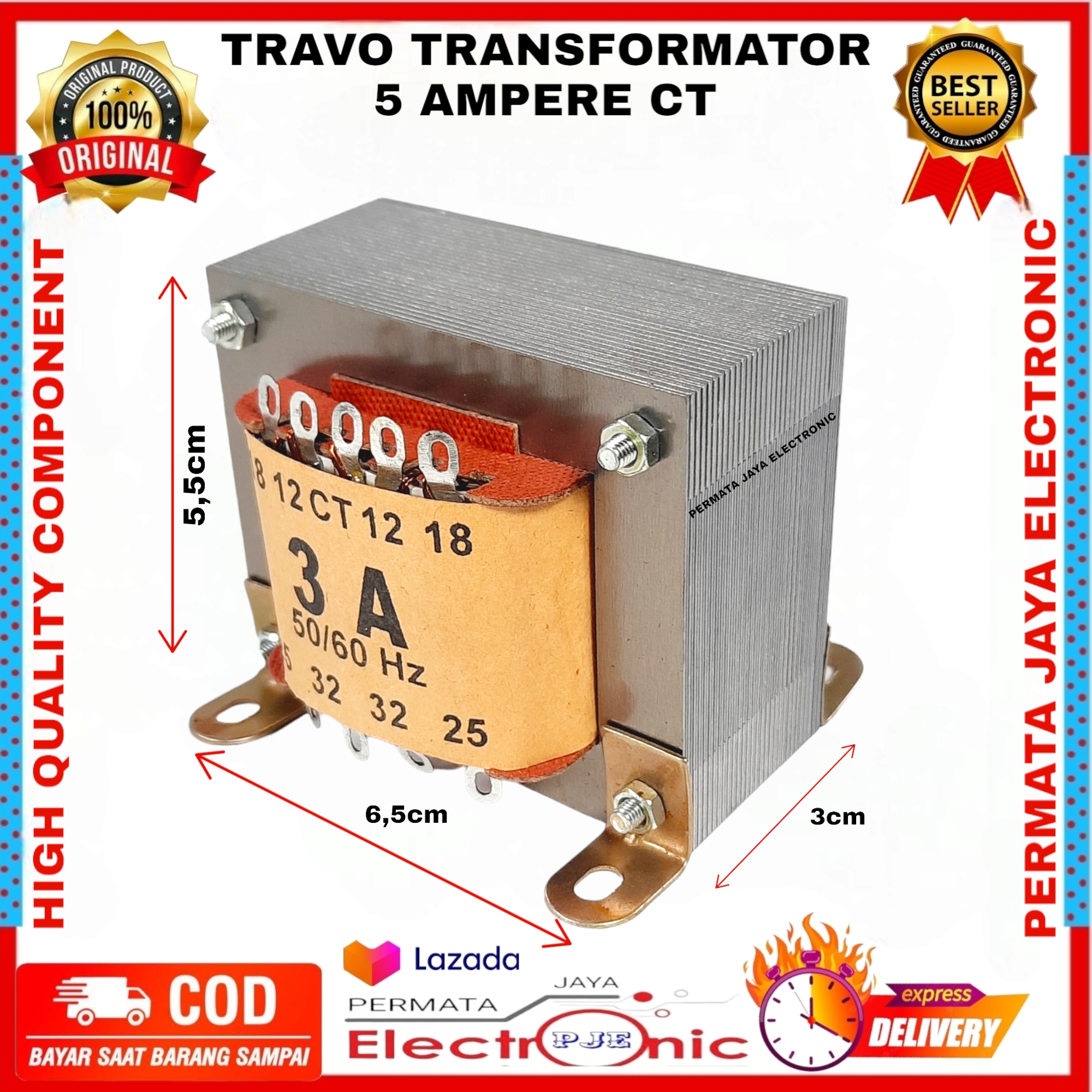 TRAVO TRAFO 3A 3AMPERE CT 32V TRANSFORMATOR | Lazada Indonesia