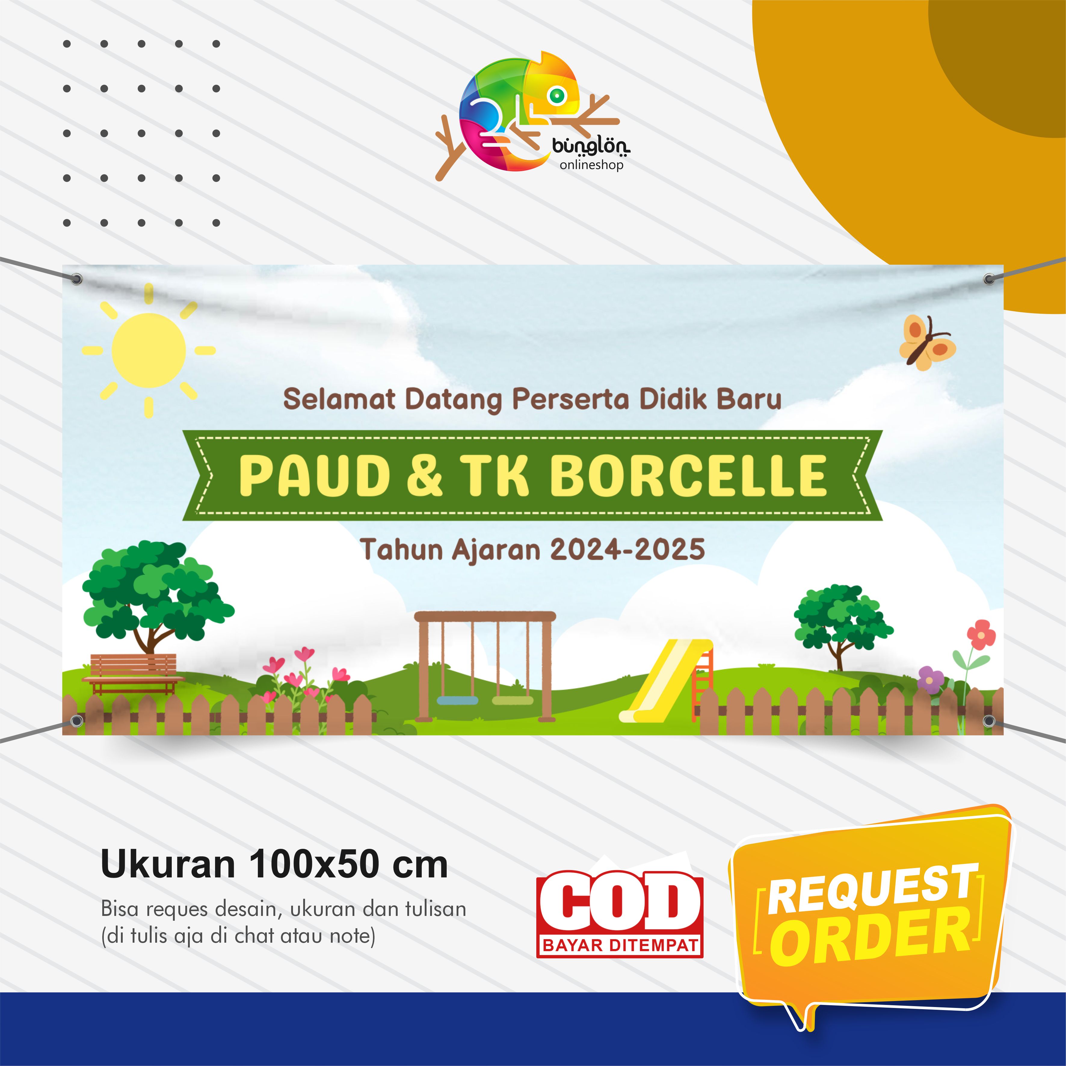 Spanduk Banner Putih Colorful Illustrative Banner Lomba Mewarnai-3 ...