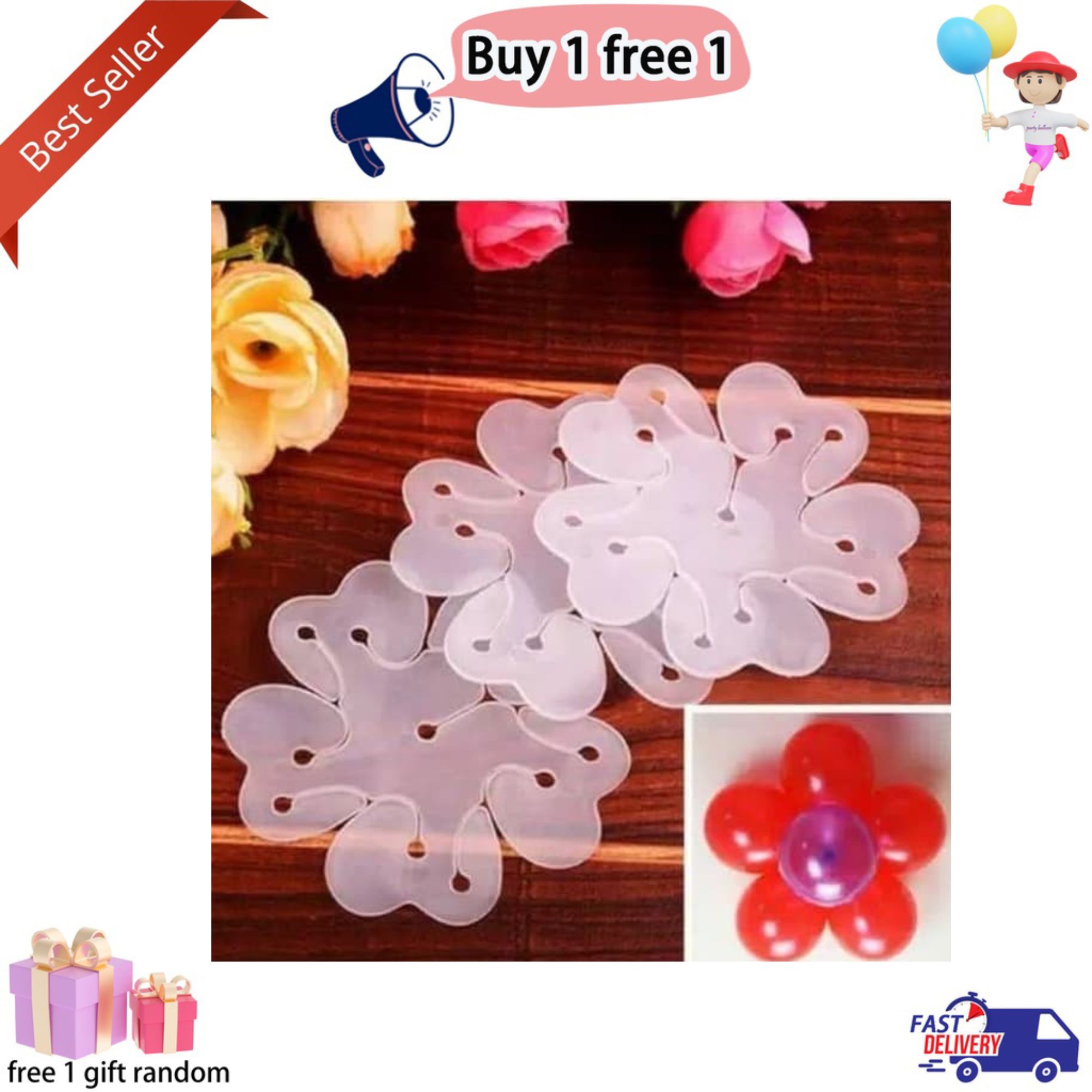 Party Balloon Klip Balon Bunga/Klip Bunga/Klip Balon | Lazada Indonesia