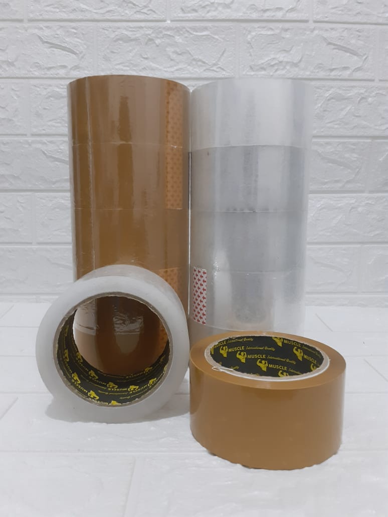 SGM - 1 ROLL LAKBAN MUSCLE 2 INCH 48 MM X 90 YARD LEBIH KUAT DAN TEBAL ...