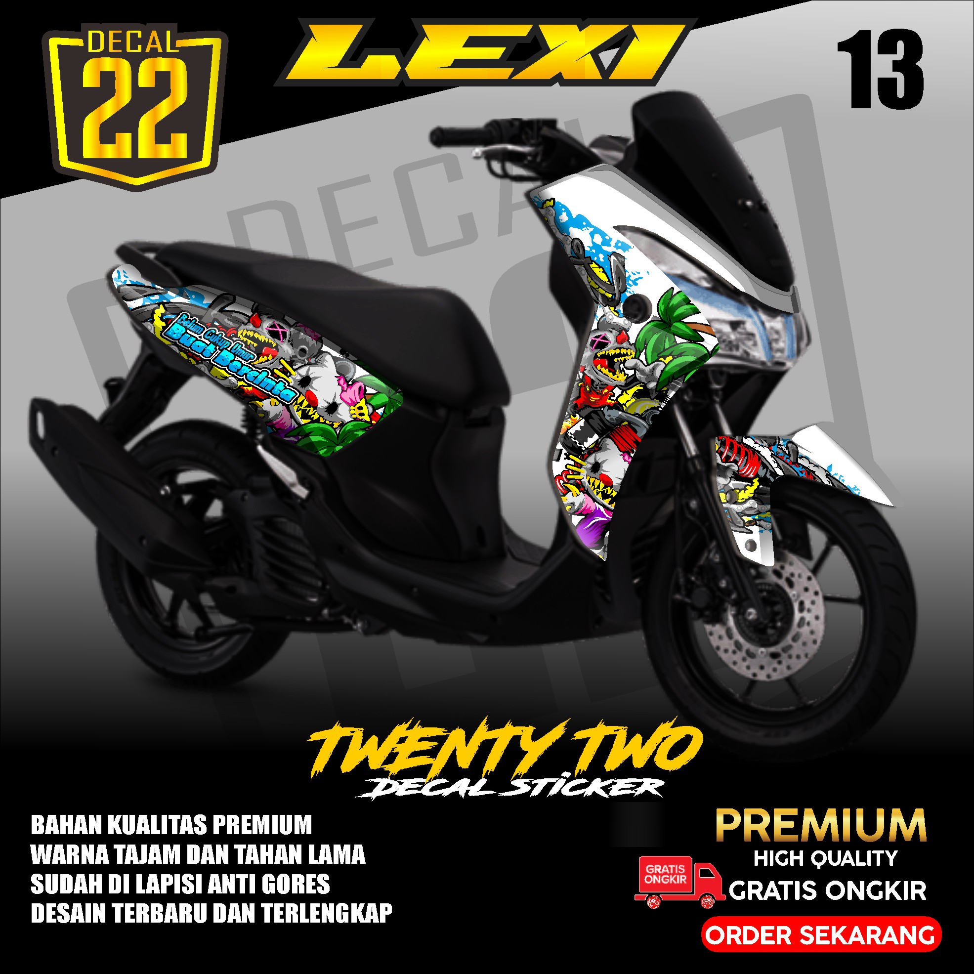 Decal Lexi Full Body Stiker Lexi Fullbody Decal Yamaha Lexi Full Body ...