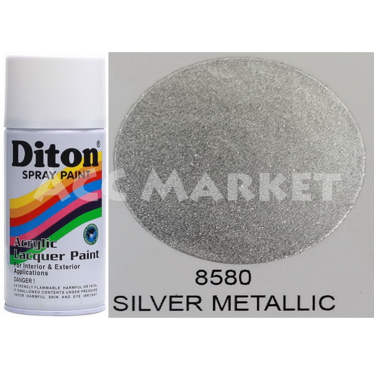Pilok Diton Pilox Pylox Abu Silver Metalik 8580 | Lazada Indonesia