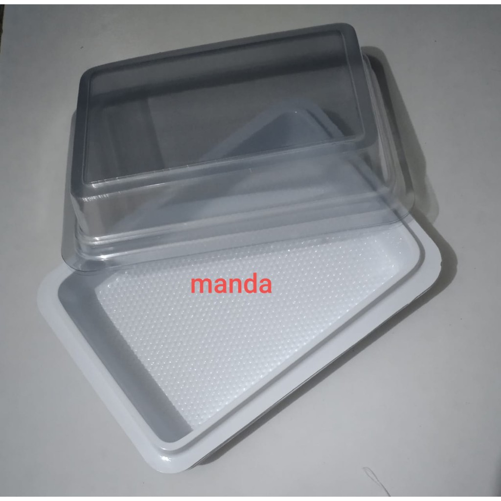 Mika kue mangkok mika brownies mika snack box putih mika bento | Lazada ...