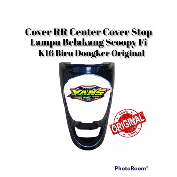 Cover RR Center Cover Stop Lampu Belakang Scoopy Fi K16 Biru dongker ...