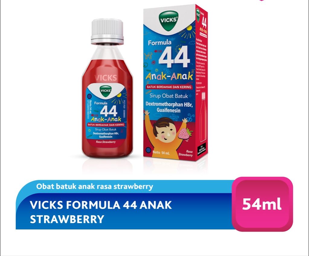 Vicks Formula 44 Anak Ukuran 54 ml- Sirup Obat Batuk | Anak/batuk ...