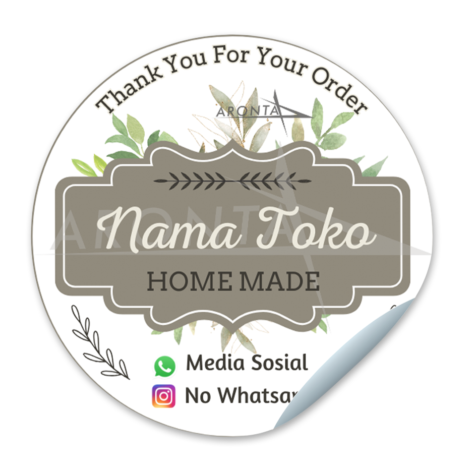 (COD) Sticker Custom - Sticker Logo - Sticker Toko - Sticker Makan ...