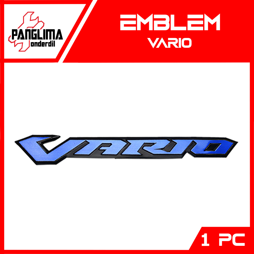 Emblem Logo Honda Vario 3D Timbul Muncul Biru Emas Silver Emas Stiker ...