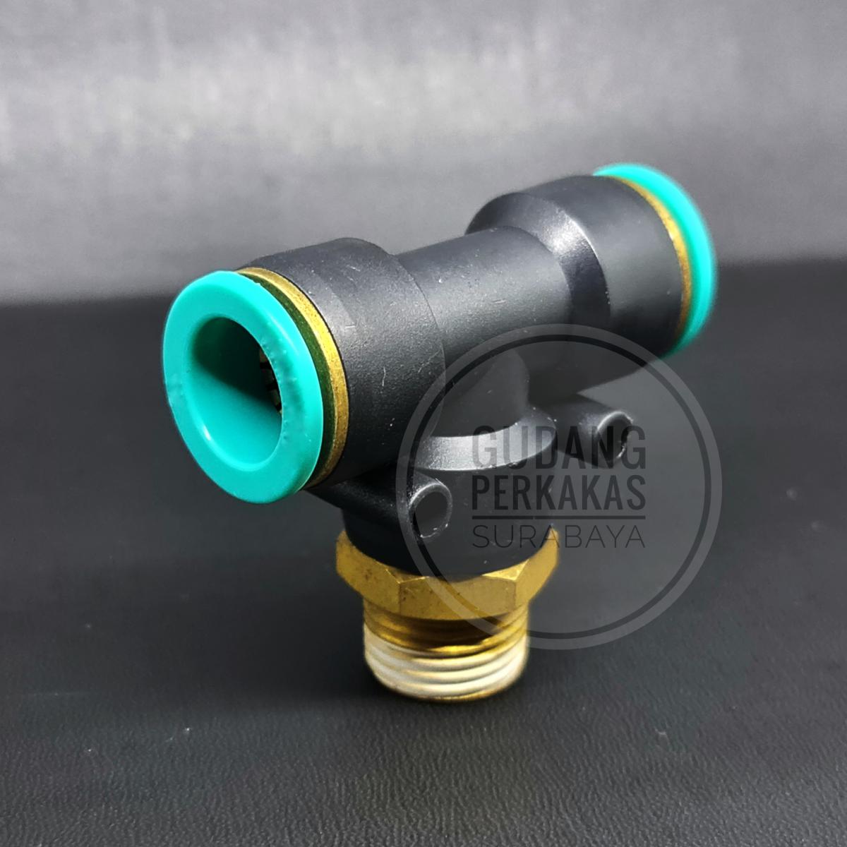 FITTING PU 10 mm FITTING PNEUMATIC FITTING KOMPRESOR SAMBUNGAN SELANG ...