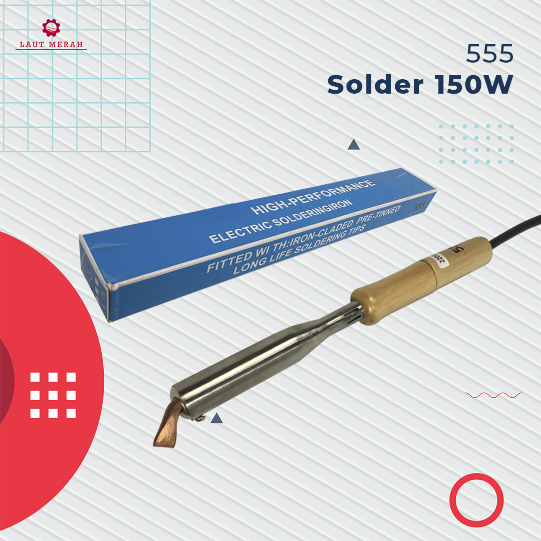 Solder Listrik 150W Gagang Kayu 555 150 Watt Electric Soldering Iron ...