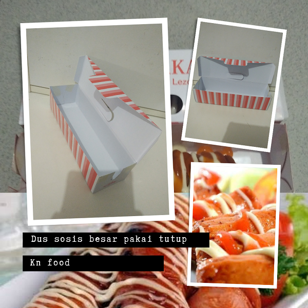 dus sosis / box sosis bakar besar dengan tutup isi 50 pcs | Lazada ...