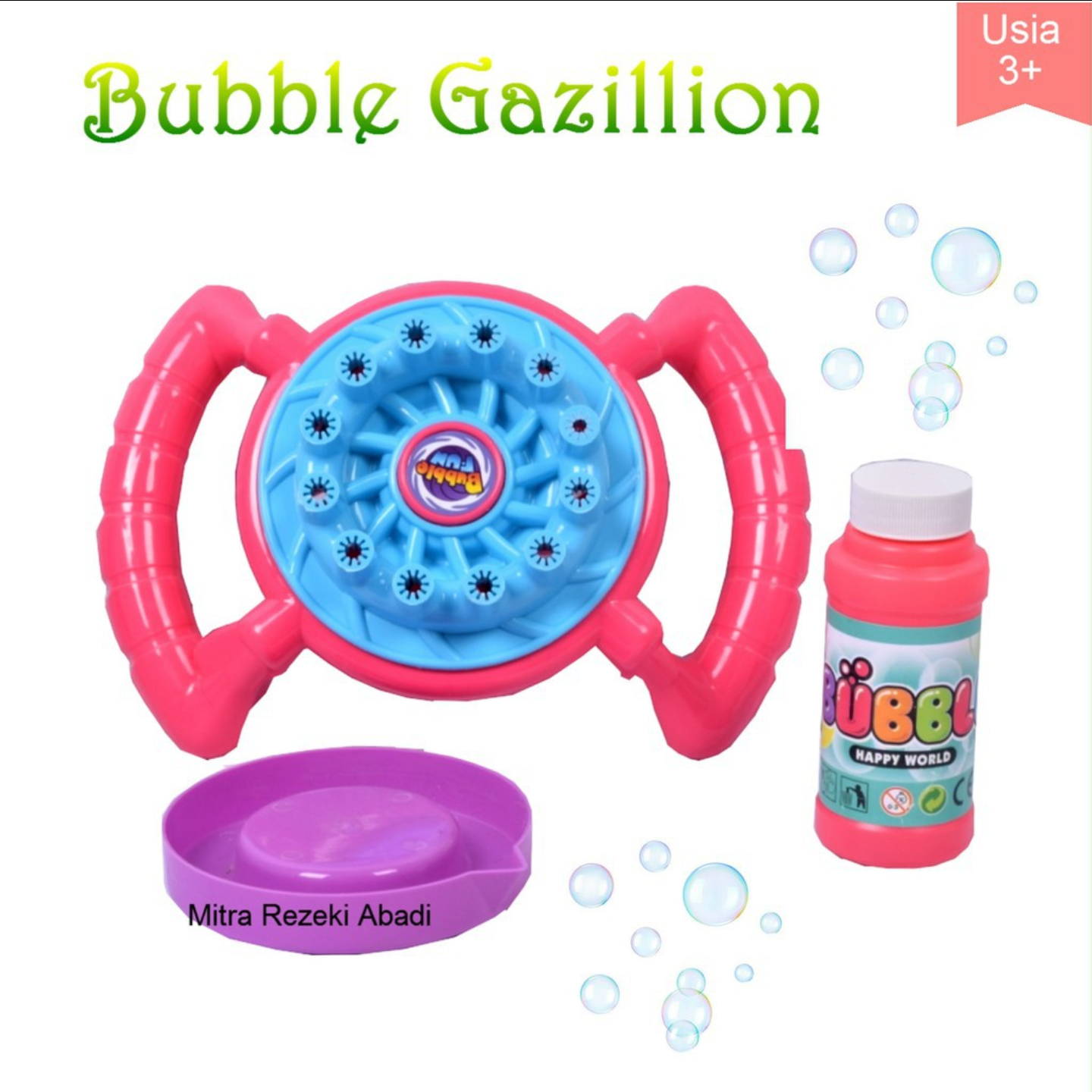 BUBBLE GAZZILION MAINAN ANAK BUBBLE GUN GELEMBUNG BALON BUSA | Lazada ...